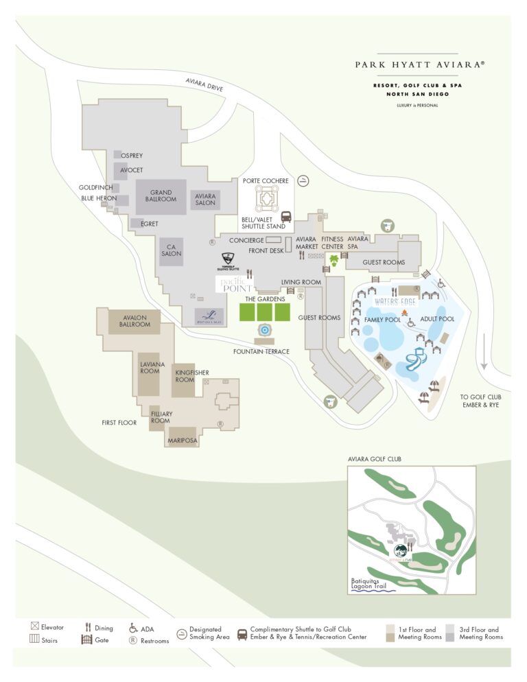 Map of Park Hyatt Aviara Resort, Golf Club & Spa, CA , United States