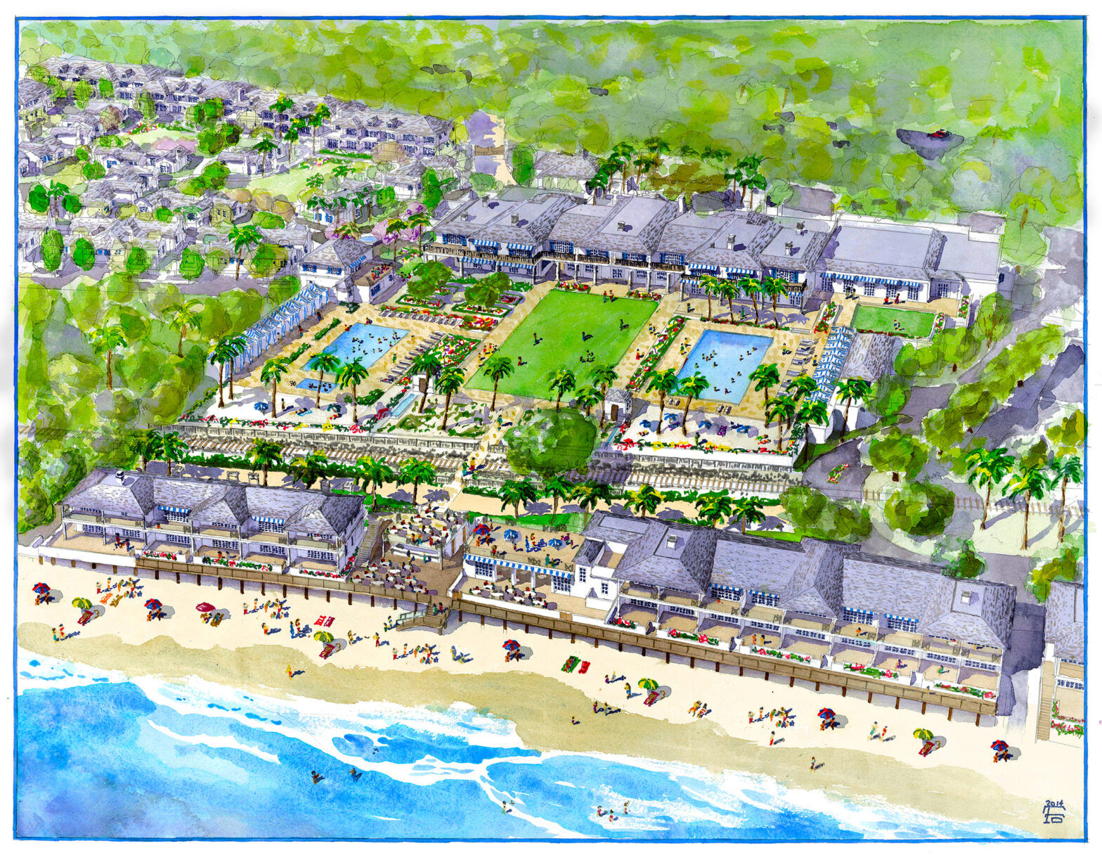 Resort Map of Park Rosewood Miramar Beach, CA, United States