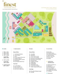 Resort Map of Finest Playa Mujeres, Cancun