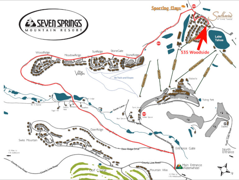 Seven Springs Resort Map, Champion, PA