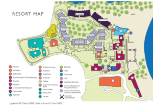 Radisson Blu Resort Map, Fiji Denarau Island