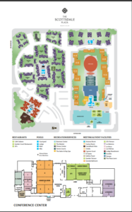 The Scottsdale Plaza Resort & Villas Map, Paradise Valley, AZ